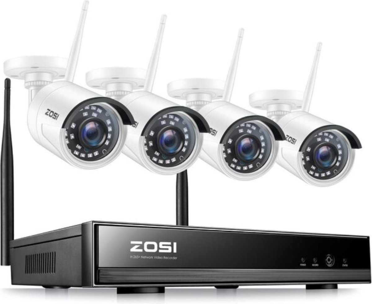 CCTV - Beveiligingscamera set met 4 Cameras + 1T HDD + scherm - Home ...