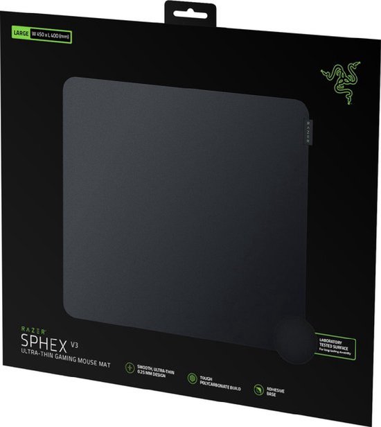 Razer Sphex V3 Ultra-Thin Gaming Muismat - Large - Zwart | bol.com
