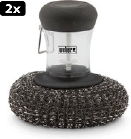 2x WEBER Metalen spons voor plancha | bol.com