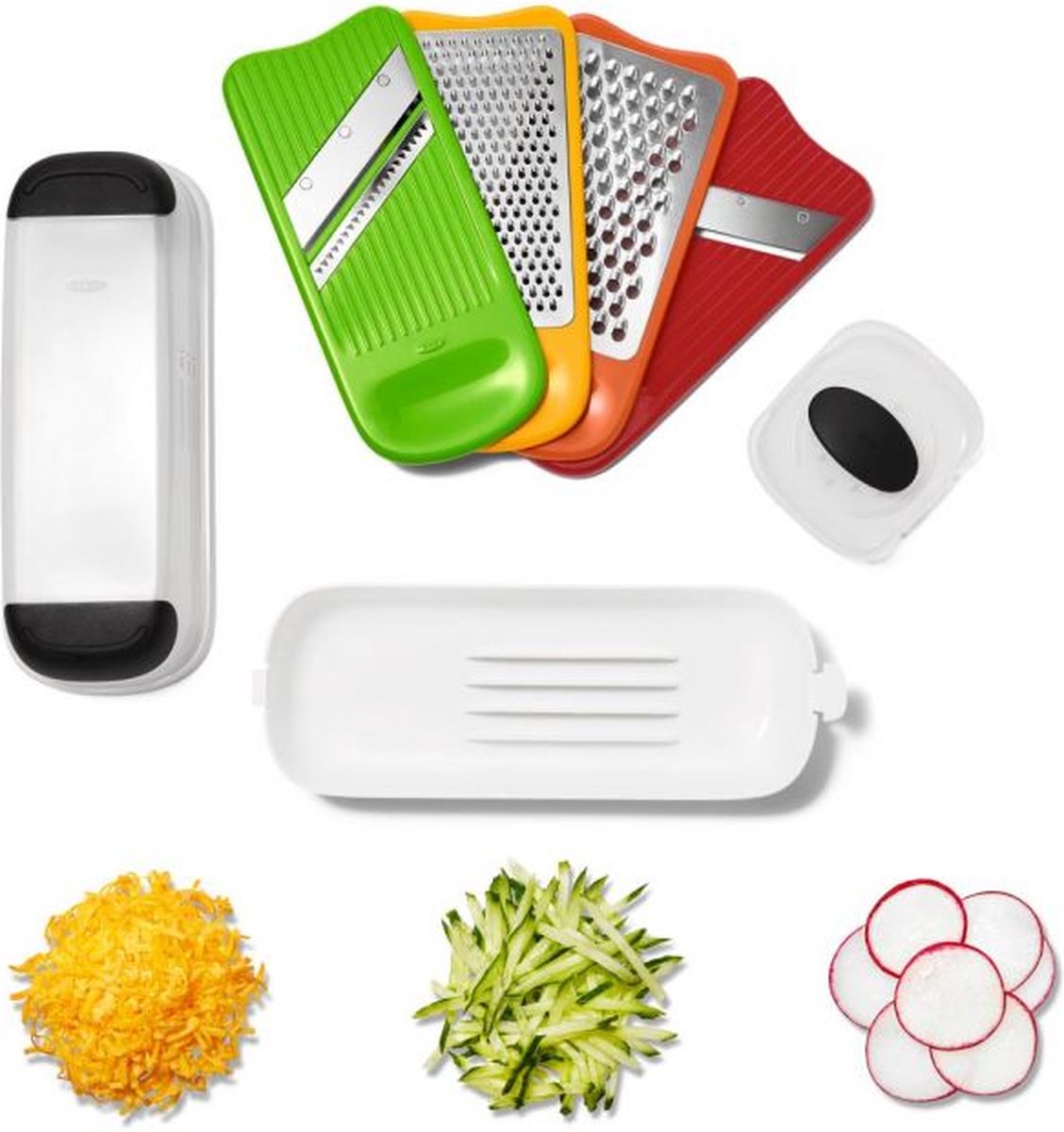 OXO - Good Grips - Rasp- en snijset - Compacte Set Met 4 Raspen | bol.com