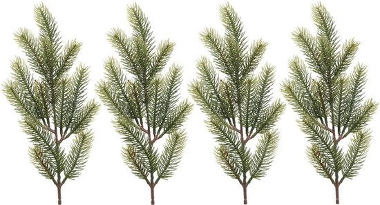 Kersttak/dennentak - 4x - groen - L52 cm - kerstversiering ...
