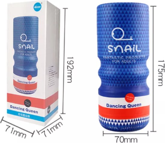 Snail masturbatie vibrerende cup voor mannen anaal roze "Dancing queen ...