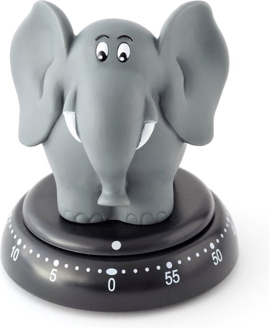 Bengt EK Design - Kookwekker - Olifant - 60 minuten - Plastic - Grijs ...