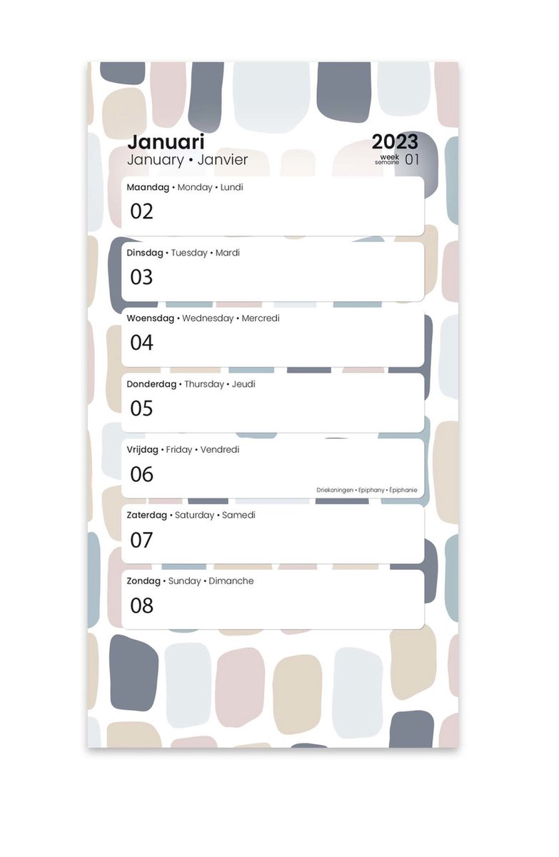 Week kalender - 2023 - Freestyle - Op schild | bol.com