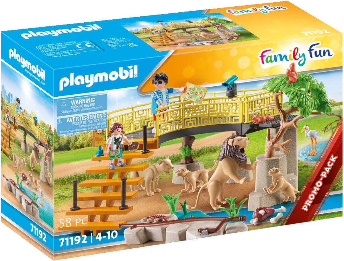 PLAYMOBIL Family Fun PROMO Leeuwen in het buitenverblijf - 71192 | bol.com