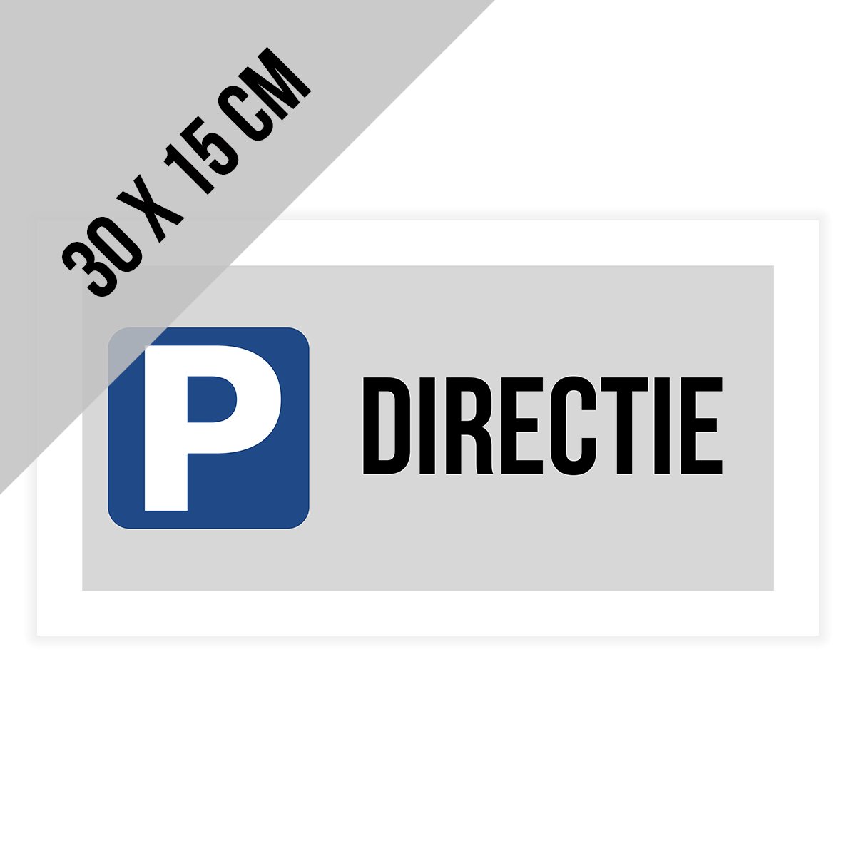 Pictogram/ bord | "Parking directie" | 30 x 15 cm | Parkeren ...