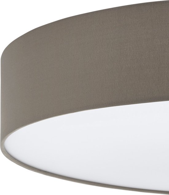 EGLO Pasteri Plafondlamp - E27 - Ø 76 cm - Wit/Taupe | bol