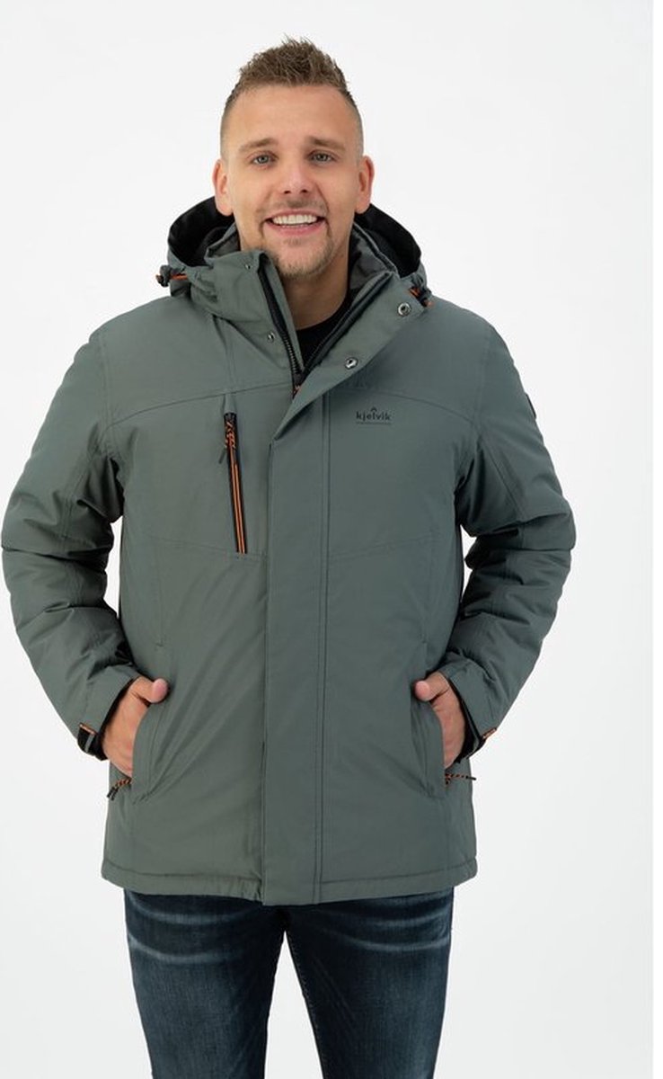 Kjelvik heren winterjas - functionele winterjas - Mano - groen - maat ...