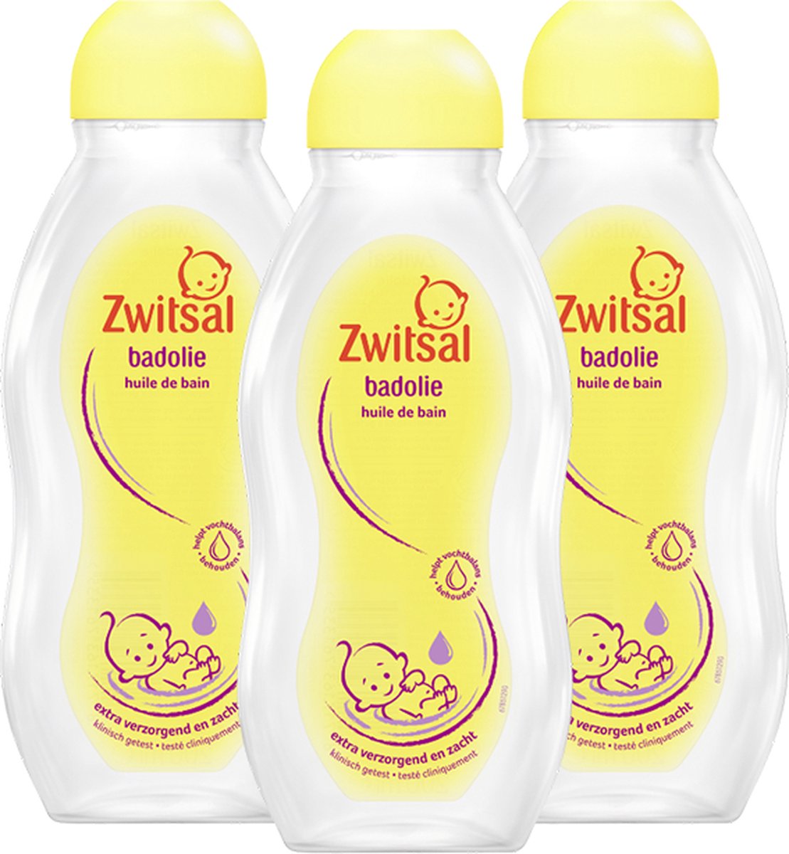 Zwitsal - Baby Badolie - 3 x 200ml - Voordeelpack | bol.com