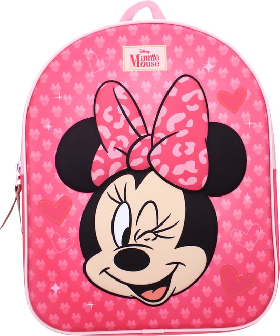 Minnie Mouse Never Stop Laughing Rugzak 3D - Roze | bol