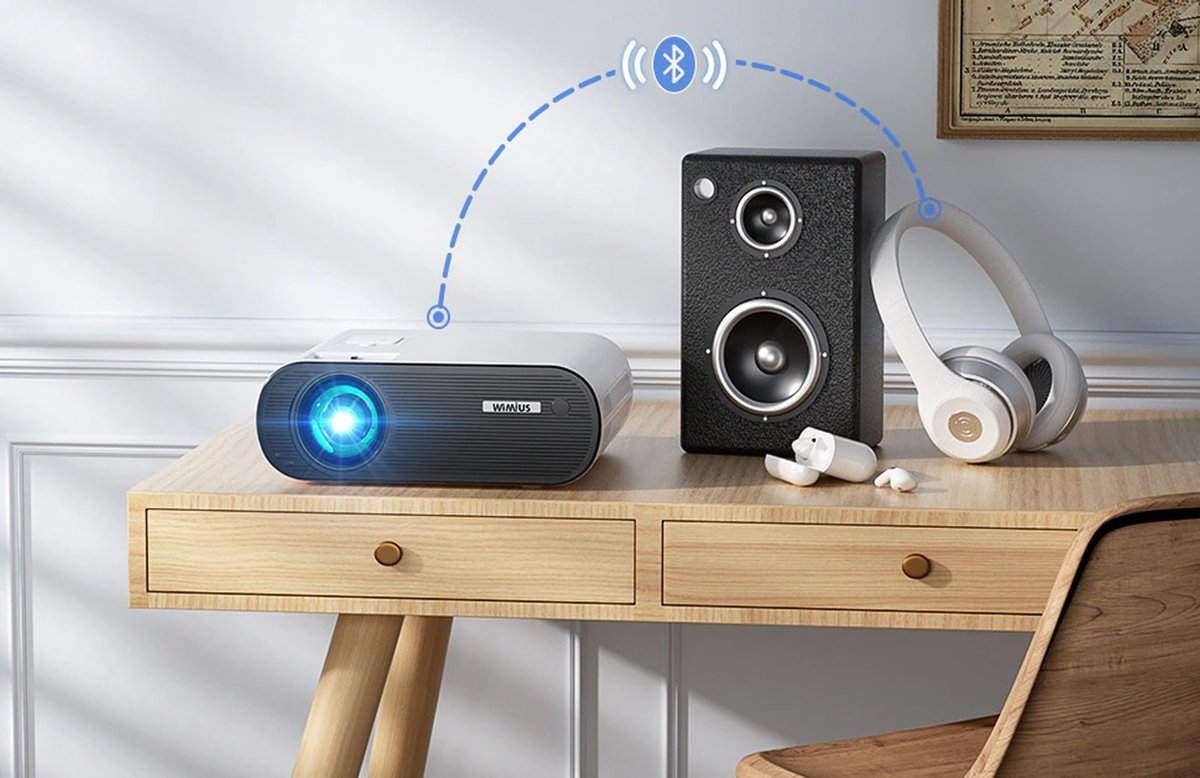 Mini Beamer - Mini Projector Draagbaar Full HD - Mini Beamer Projector ...