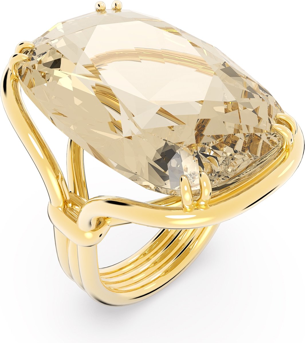Swarovski Harmonia Dames Ring Metaal - Goudkleurig - 17.00 mm / maat 53 | bol