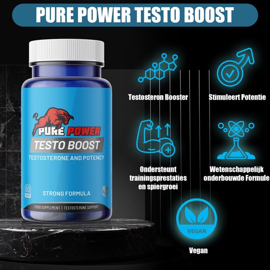 Pure Power Testo Boost | Testosteron Booster | Bevordert de ...