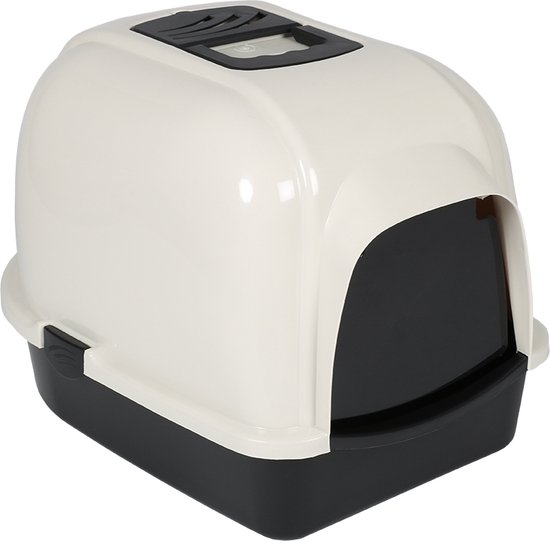 EBI kattenbak Eclipse Zen Zwart-Wit 43 x 56 x 40 cm - Kat | bol.com