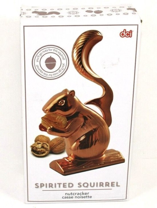 DCI COPPER COLORED CAST ALUMINUM METAL SQUIRREL NUT CRACKER | bol