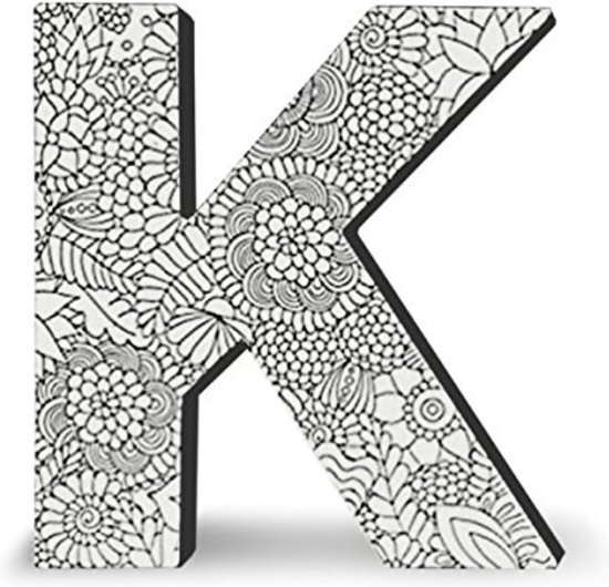 dci Color Joy Art - Large Block Letter “K “ Wall Hanging - Letter to ...