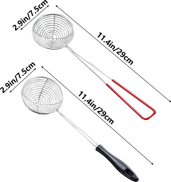 Vergiet Zeef Fondue Zeef Keuken Tool Roestvrij - zeefjes / Fondue zeef ...