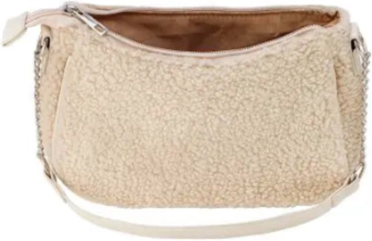 Teddy bag schoudertas - Fanciy - stainless steel - teddy - fluffy ...