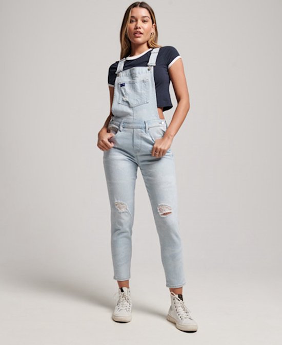 Superdry Vintage Slim Taper Dungaree Overall Blauw 2XS Vrouw | bol