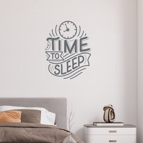 Stickerheld - Muursticker Time to sleep - Slaapkamer - Droom zacht ...