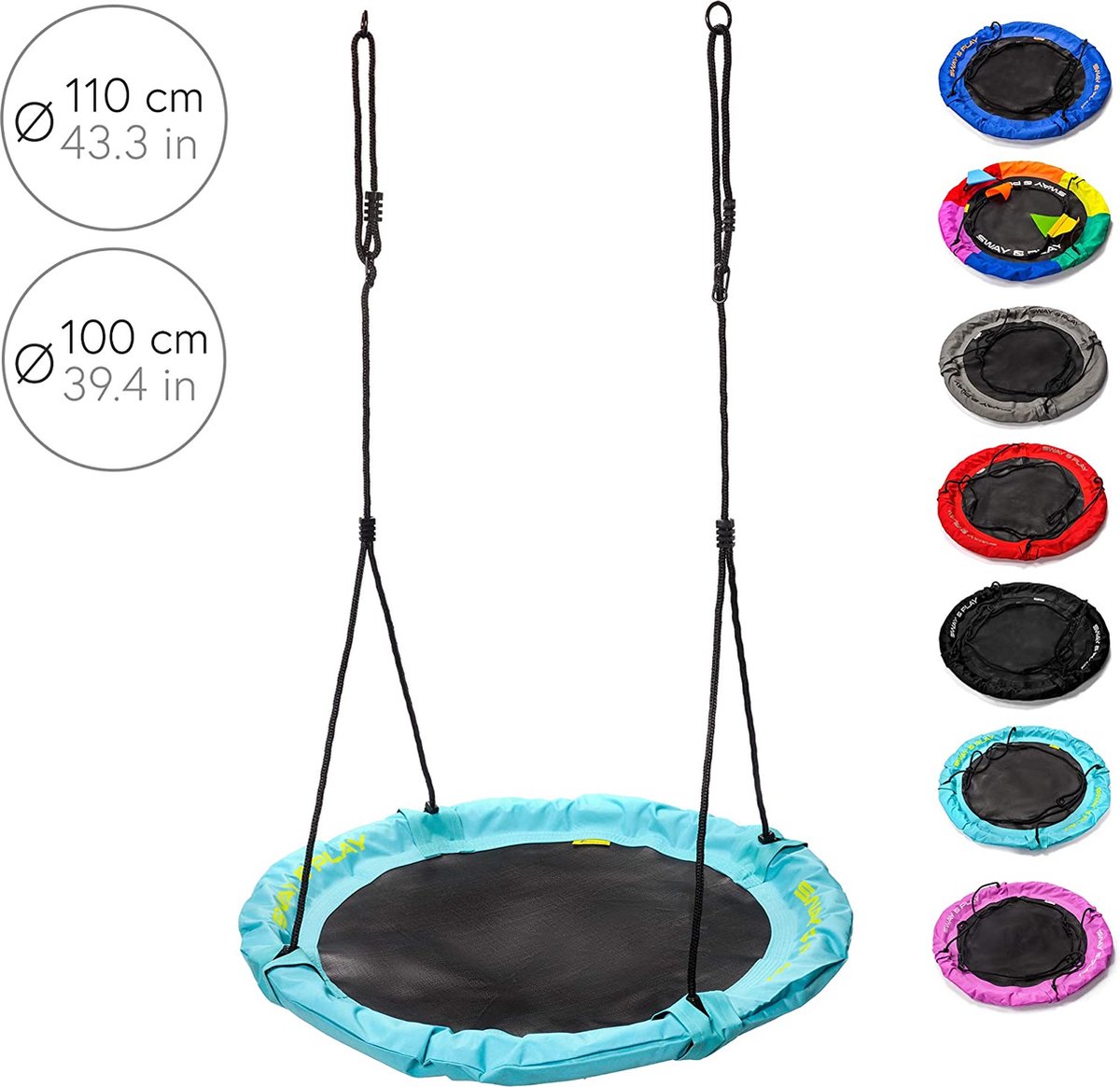 Balançoire nid - balançoire ronde / siège balançoire 110cm | bol.com