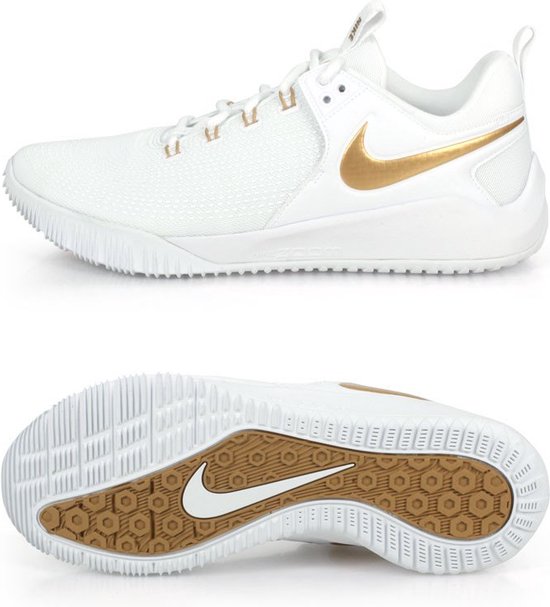 NIKE HyperAce 2 LE Volleybalschoenen - White / Metallic Gold - Heren ...