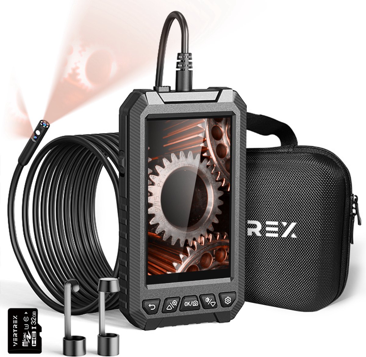 Vertrex Endoscoop Inspectie Camera - Inspectiecamera met Scherm ...
