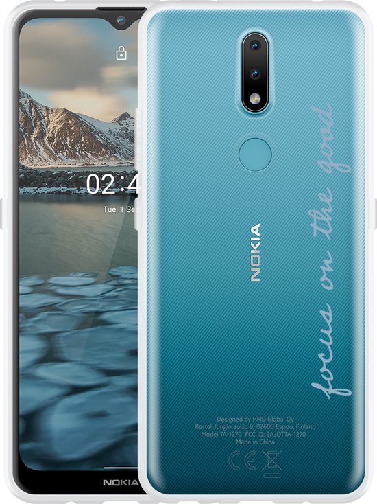 Nokia 2.4 Hoesje Focus On The Good - Designed by Cazy | bol