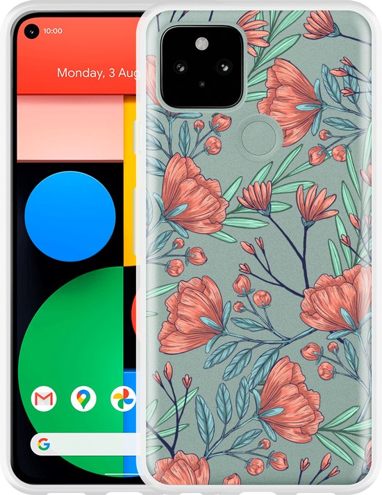 Google Pixel 5 Hoesje Poppy Roses - Designed by Cazy | bol.com