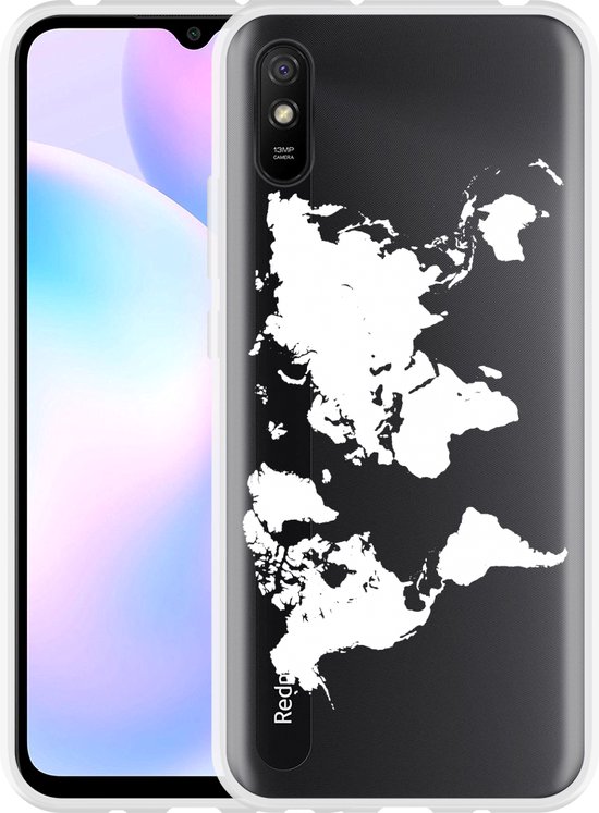 Xiaomi Redmi 9A Hoesje World Map - Designed by Cazy | bol