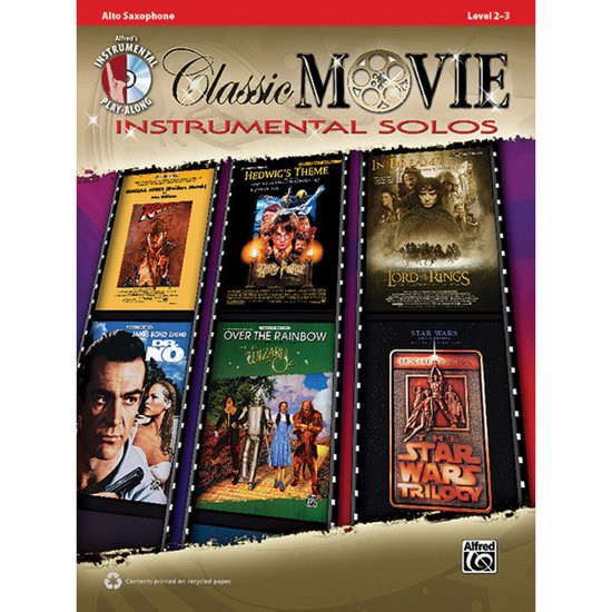 Classic Movie Instrumental Solos - Alto Saxophone, Alfred Publishing ...