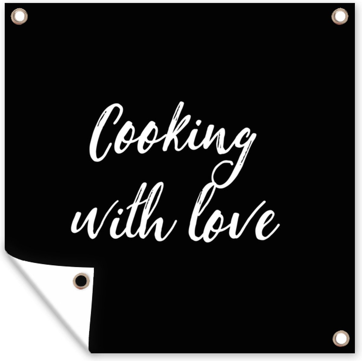 Tuin poster Quotes - Koken - Liefde - Cooking with love - Spreuken ...