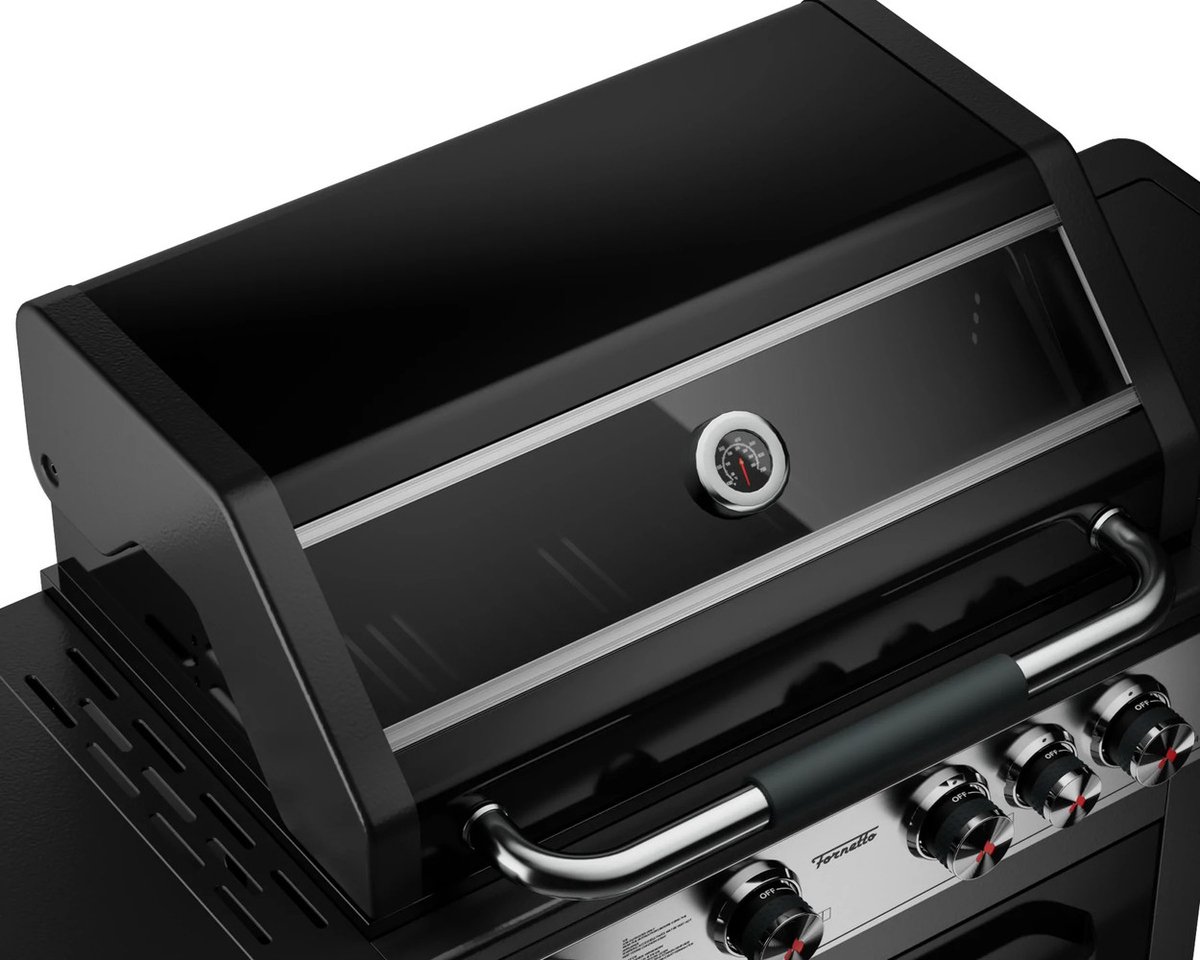 Fornetto - Barbecue à gaz - Ranger Pro 410 - BBQ à 4 brûleurs - avec ...