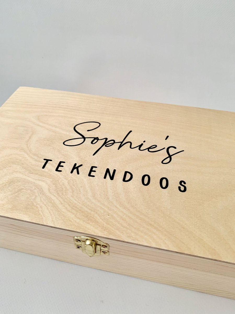 Tekendoos met naam | Tekenkist | Tekenkist met naam | Gepersonaliseerd kraamcadeau | bol