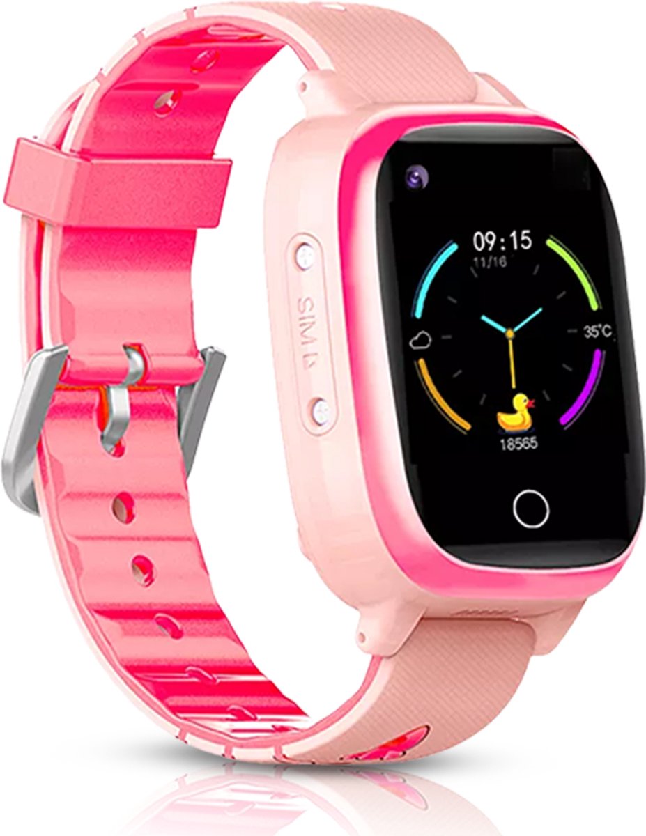 Souiri Smartwatch Pink Edition - 4G KidsWatch - Smartwatch Kinderen ...