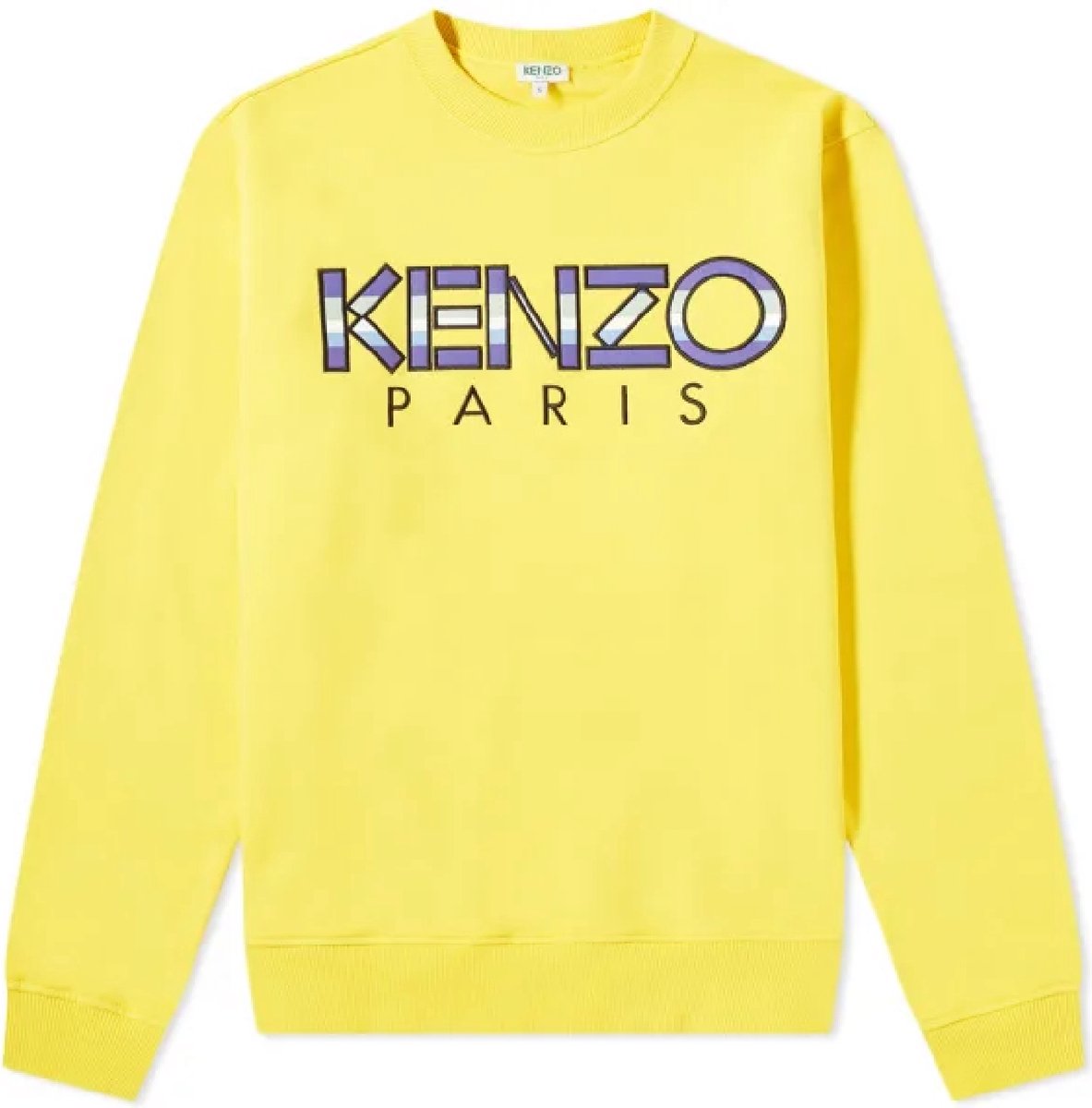 Truien heren - Kenzo Geel - Meerkleurige Logo - Maat L | bol.com