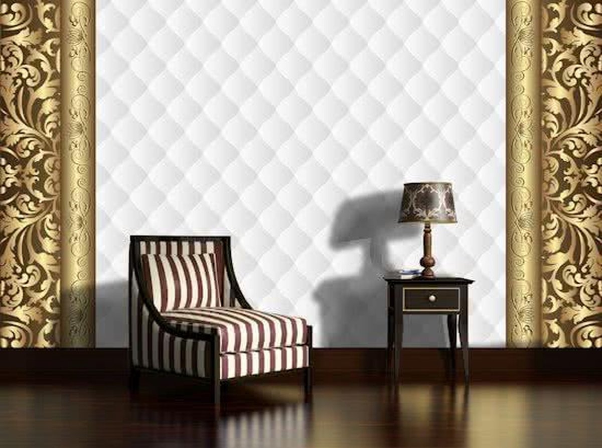 Fotobehang - Vlies Behang - Luxe Hotel Chique Patroon - 208 x 146 cm ...