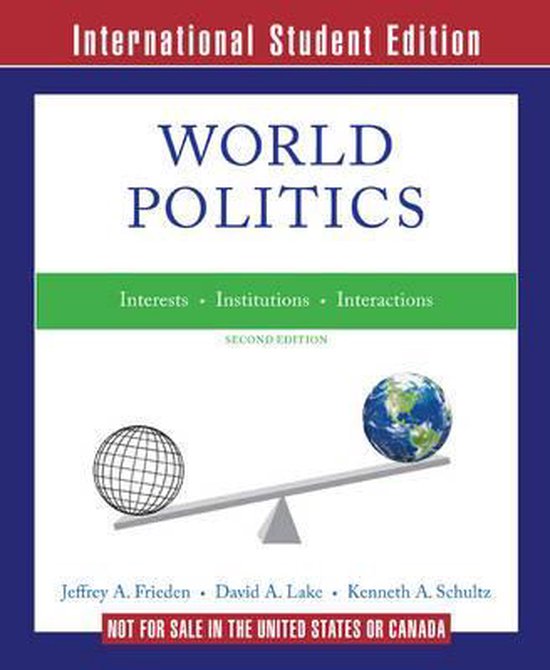 World Politics | 9780393920833 | Jeffrey A. Frieden | Boeken | bol.com