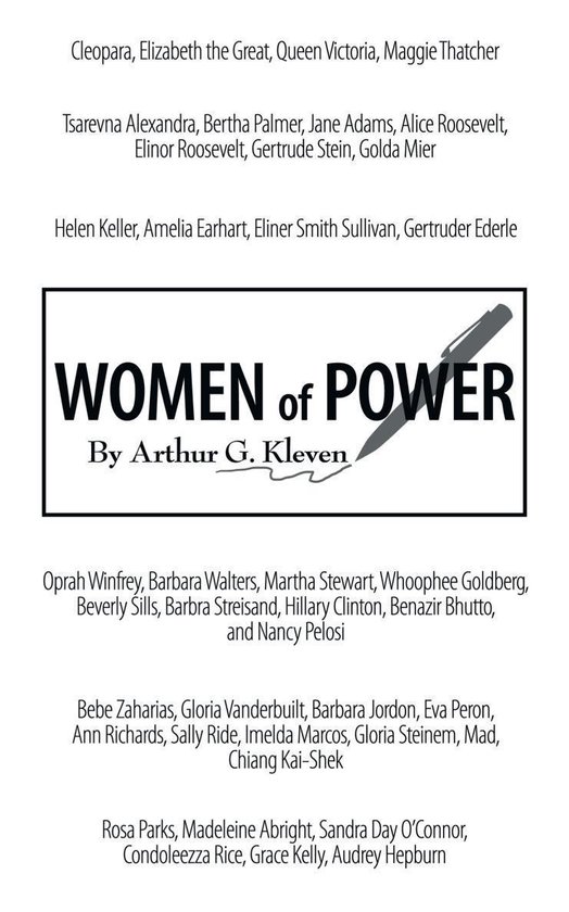 Women of Power (ebook), Arthur G. Kleven | 9781452071367 | Boeken | bol.com