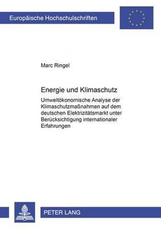 Energie Und Klimaschutz, Marc Ringel | 9783631529270 | Boeken | bol.com