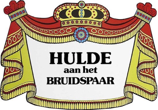 PartyXplosion - Huldeschild - Hulde aan het bruidspaar | bol.com