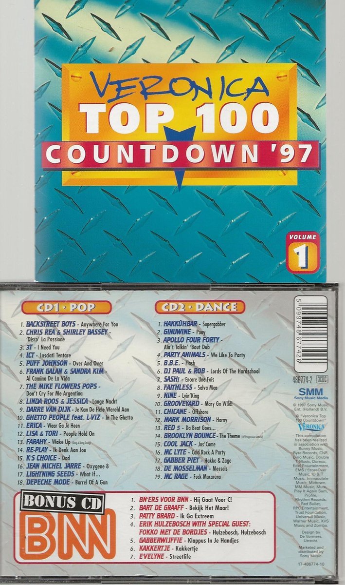 VERONICA TOP 100 COUNTDOWN '97, Dance | CD (album) | Muziek | bol
