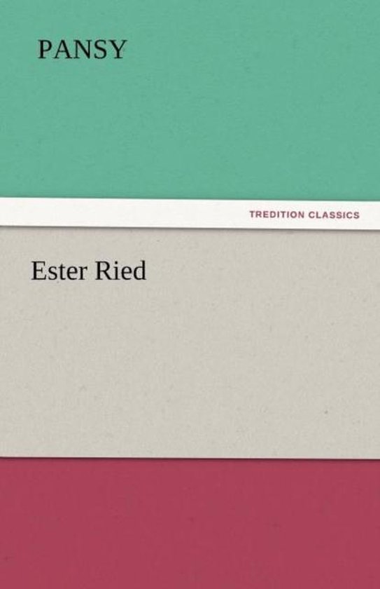 Ester Ried, Pansy | 9783842434981 | Boeken | bol