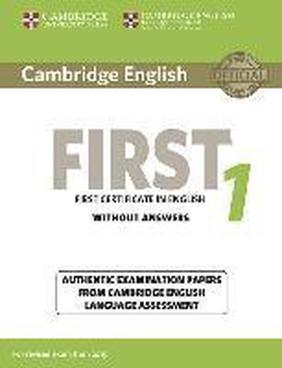 Cambridge English First 1 for updated exam. Student's Book without ...