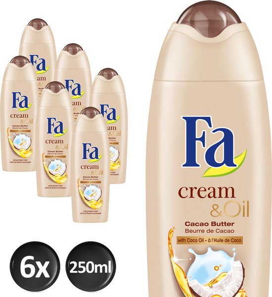 Fa Shower cream Cream&Oil Cacaobutter & Coco Oil - 6 stuks | bol.com