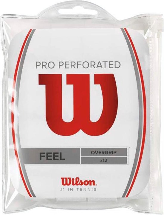 Wilson Pro Perforated 12 st. Overgrip Wit - Grip - Multi | bol