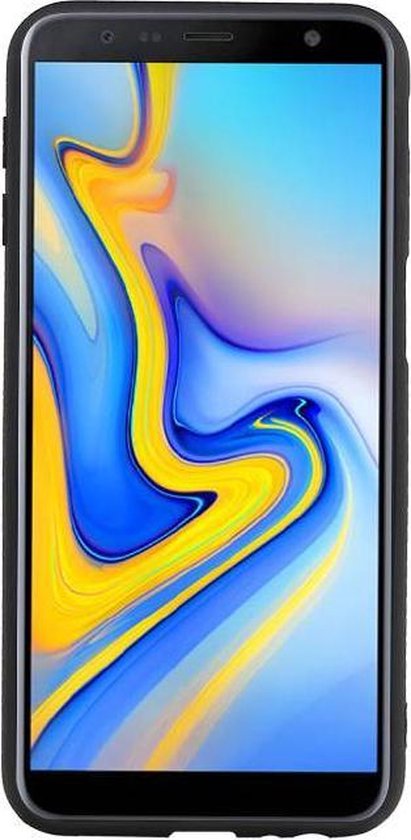 Wicked Narwal | Staand Back Cover 1 Pasjes voor Samsung Galaxy J6 Plus Zwart | bol.com