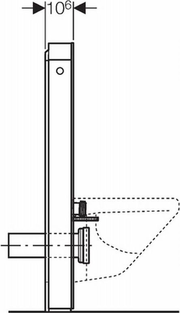 Geberit Monolith Inbouwreservoir Met Frame 131.021.Si.5 | bol.com