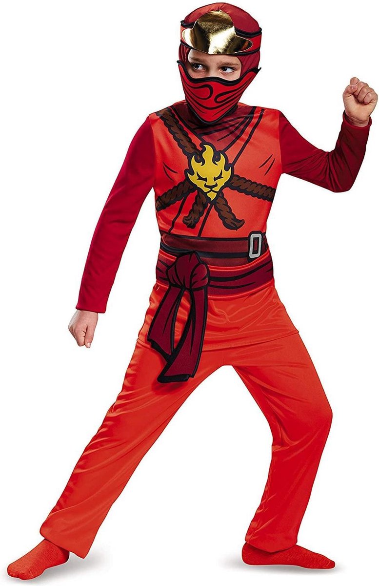 DISGUISE - Kai Lego Ninjago kostuum voor kinderen - 122/134 (7-8 jaar ...