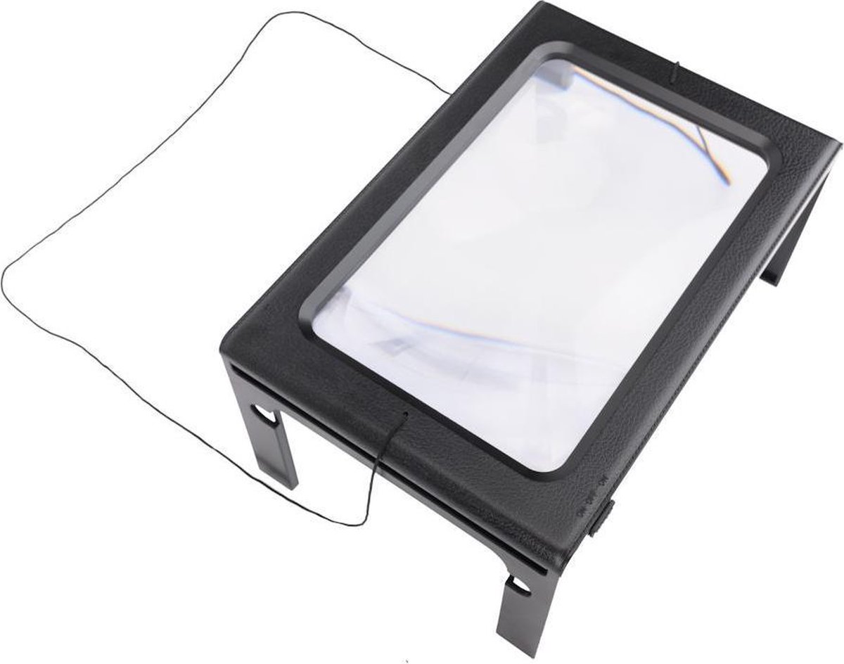 Decopatent® Tafel Loep - Vergrootglas met LED verlichting - Loep 2.5x ...
